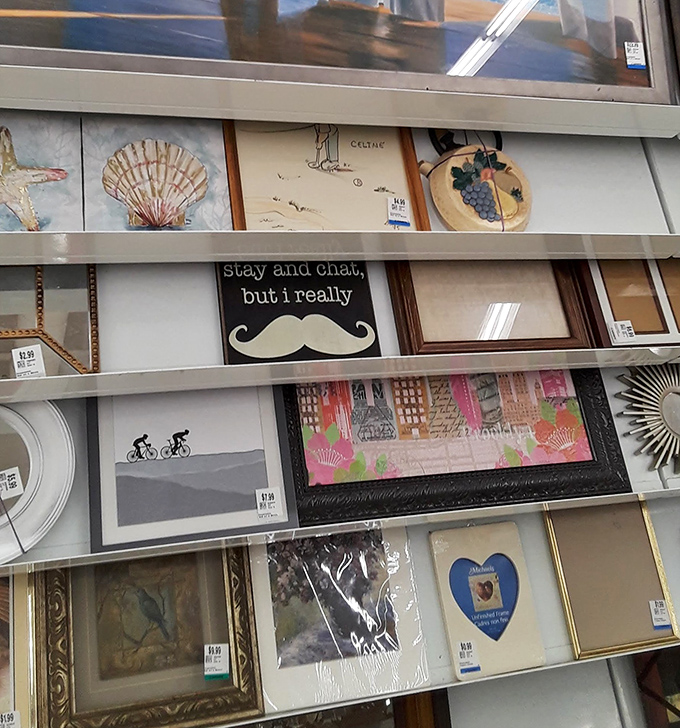 Framed art and witty signs that once decorated other walls now audition for space in your home office or hallway.