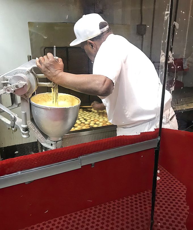
The donut-making process laid bare&mdash;a behind-the-scenes glimpse at the alchemy that transforms simple ingredients into morning glory. 