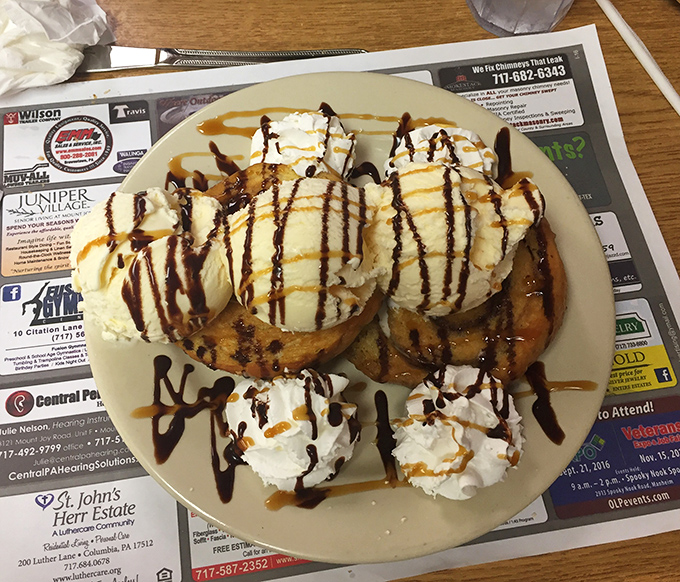Dessert that demands your full attention. Ice cream melting into warm fried dough creates a sweet symphony that hits every note perfectly.