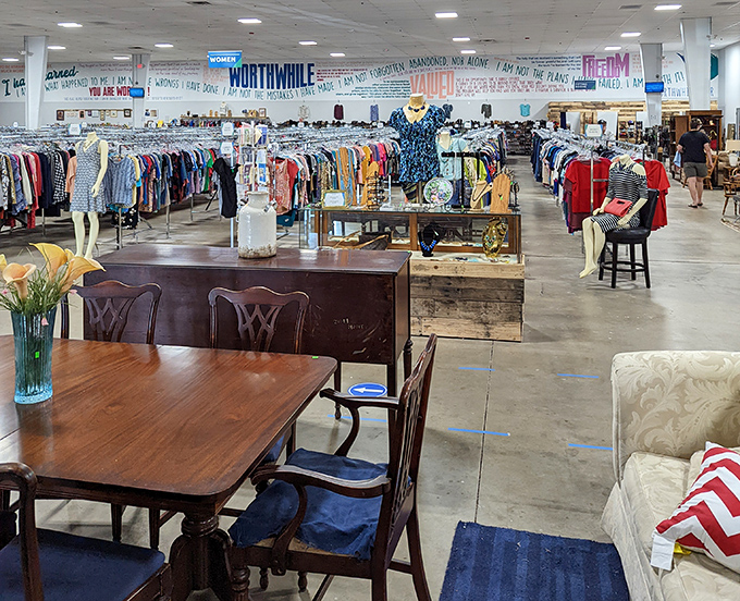 Furniture with character and dining sets begging for dinner parties. That wooden table has hosted more interesting conversations than most therapists.