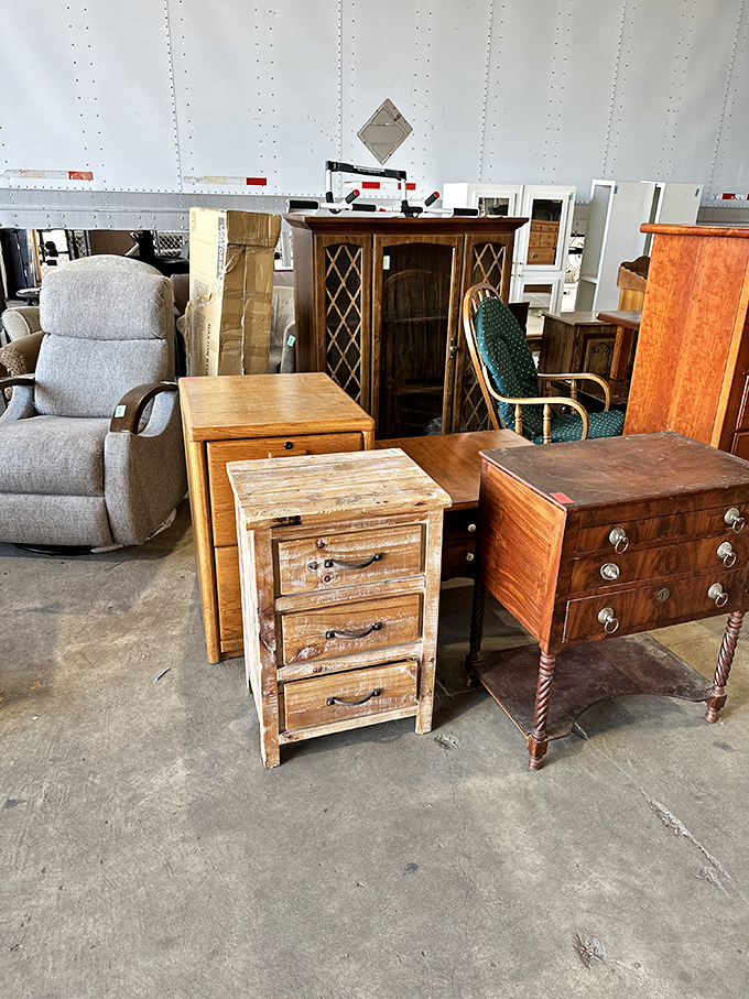 Solid wood furniture with the kind of craftsmanship that makes modern assembly-required pieces hang their particle board heads in shame.