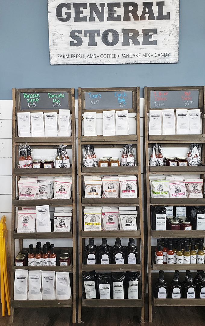 The General Store section offers take-home treasures. Because the only thing better than breakfast at Southern Belle's is bringing a piece of it home.