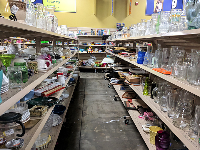 Glassware alley offers everything from everyday tumblers to potential family heirlooms, proving that elegance doesn't have to come with a crystal-shop price tag.