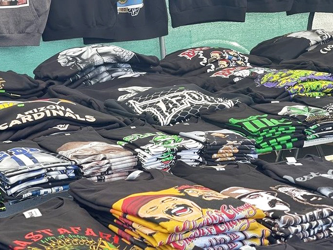 Wearable attitude for every taste. From sports allegiances to pop culture references, these graphic tees let you make a statement without saying a word.