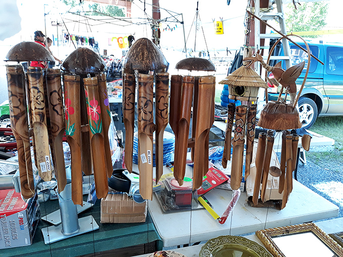 Bamboo wind chimes promise to bring zen-like tranquility to Mississippi porches. The soundtrack of summer breezes, now available for purchase.
