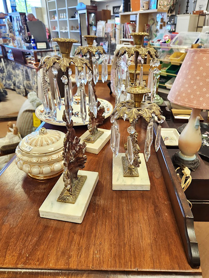 Crystal candelabras that whisper "fancy dinner party" without shouting "I paid too much." Instant elegance for your next gathering.