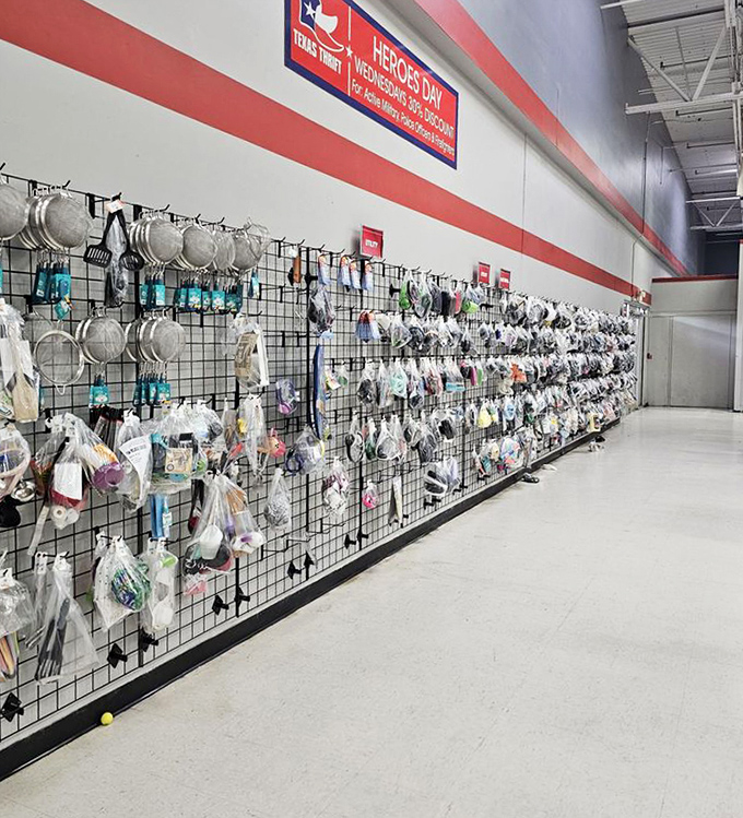 Kitchen essentials hang like culinary constellations, each utensil a star in the galaxy of home cooking possibilities.