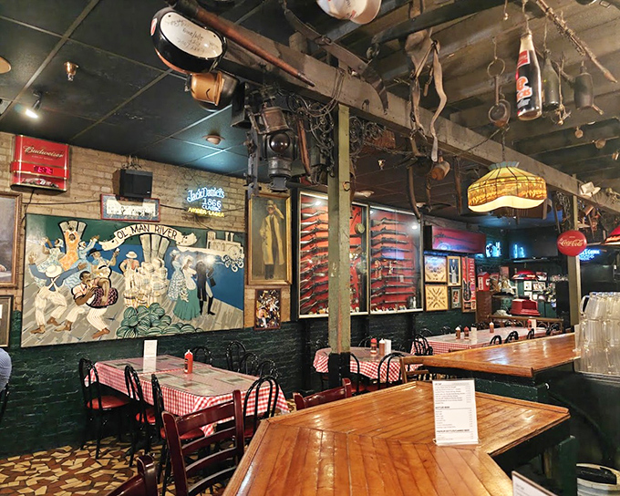 Walls adorned with decades of Memphis history. Each artifact tells a story, each table holds a thousand memories.
