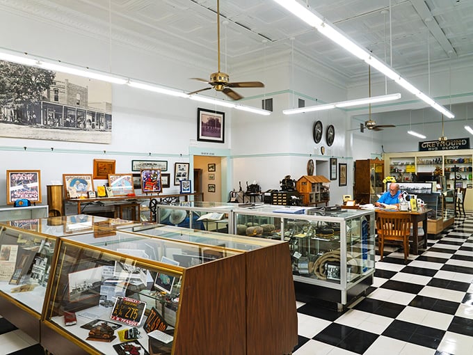 Inside the museum, glass cases protect treasures of everyday life &ndash; where yesterday's ordinary becomes today's extraordinary through the lens of time.
