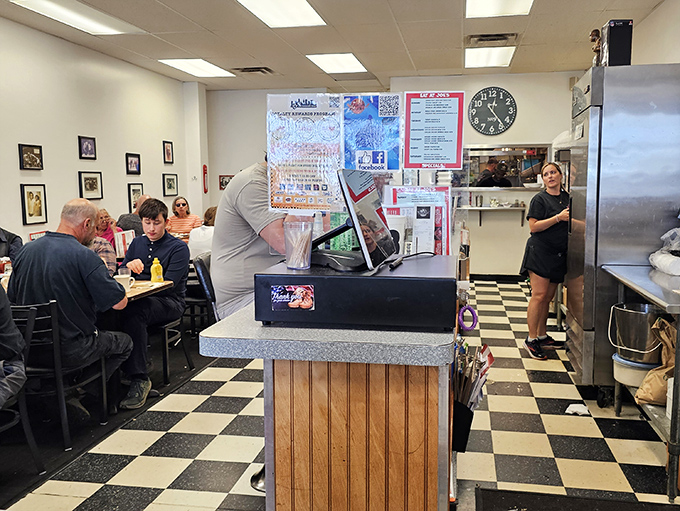 The heart of any great diner is the counter service—where orders are called, coffee is poured, and breakfast magic happens before your eyes.