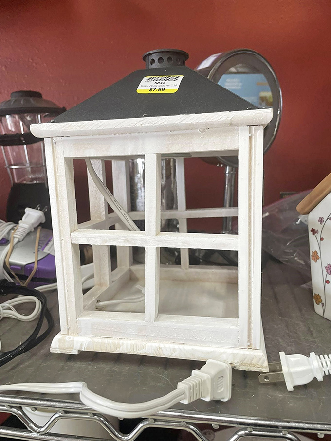 Vintage charm meets practical illumination in this classic lamp that whispers stories of elegance.