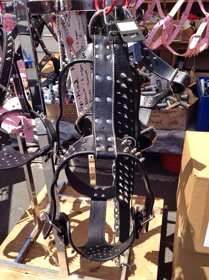 Pet accessories with attitude! These studded leather creations ensure Fido will be the toughest pup at the dog park.