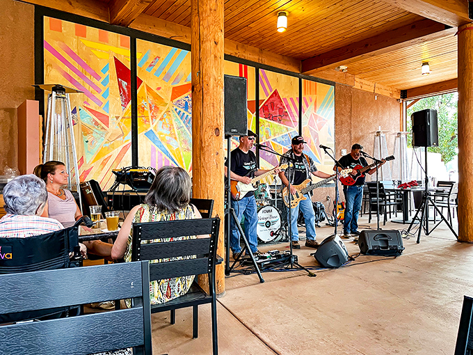 Live music turns lunch into an event, where southwestern rhythms provide the perfect soundtrack to your blue corn enchilada experience.