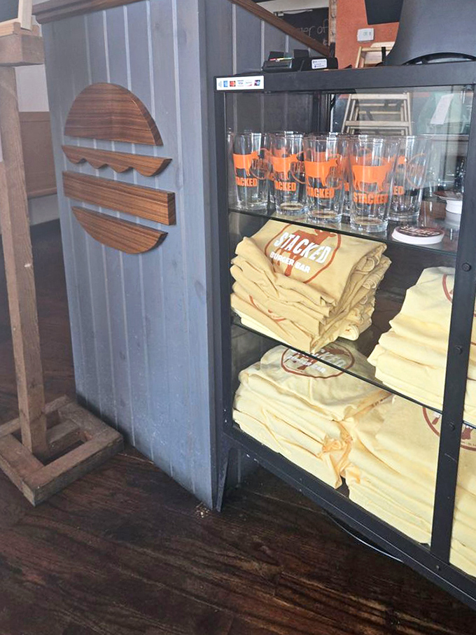 Branded merchandise for when you want to take the Stacked experience home &ndash; or just prove you've made the pilgrimage.