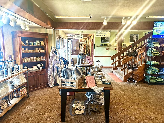 The gift shop offers a chance to take a piece of Amish country home, minus having to hitch up a horse and buggy.