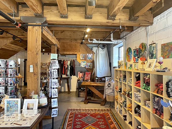 The artist market showcases local creativity&mdash;from paintings to textiles&mdash;proving The Millworks feeds more than just stomachs.