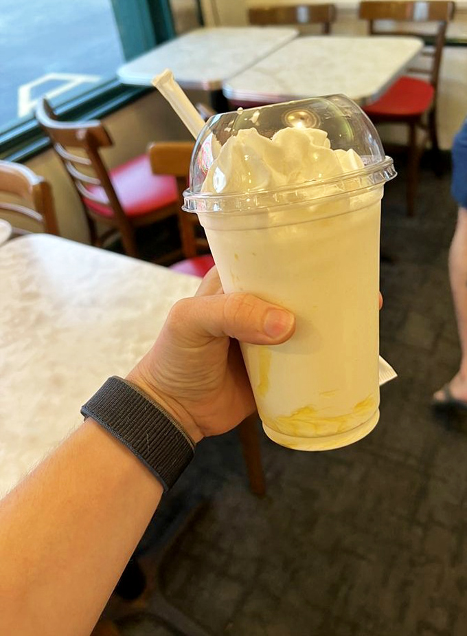 A milkshake thick enough to require a spoon first&mdash;the kind that makes you wonder why anyone bothered to improve on perfection.