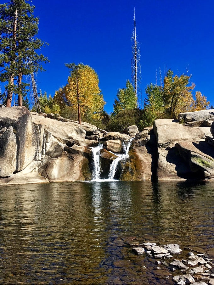Lower Falls might be Rainbow's smaller sibling, but in any other park, this modest cascade would be the headline attraction.
