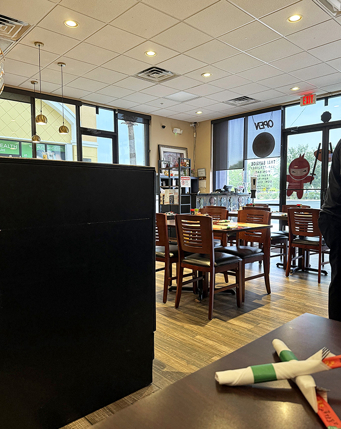 Where food meets function&mdash;clean lines, wood floors, and tables ready for the next round of flavor explorers.