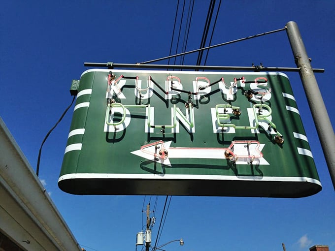 That vintage neon sign isn't retro by design&mdash;it's authentic by longevity, a glowing green beacon that's guided hungry travelers to this Middletown institution through changing times.