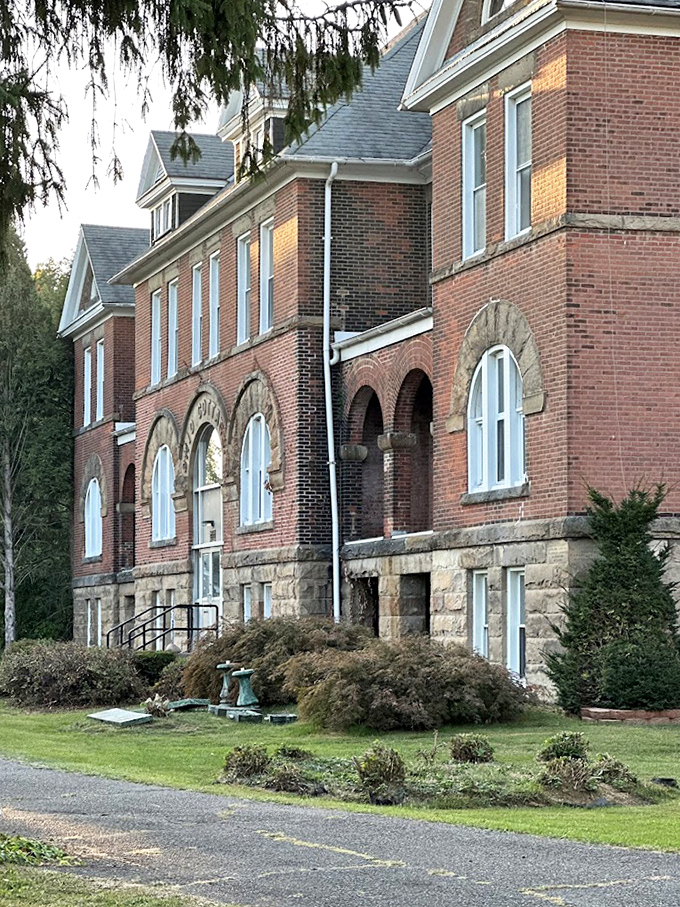 Arched windows and stone accents showcase the craftsmanship of an era when buildings were designed to last for centuries &ndash; and their stories even longer.