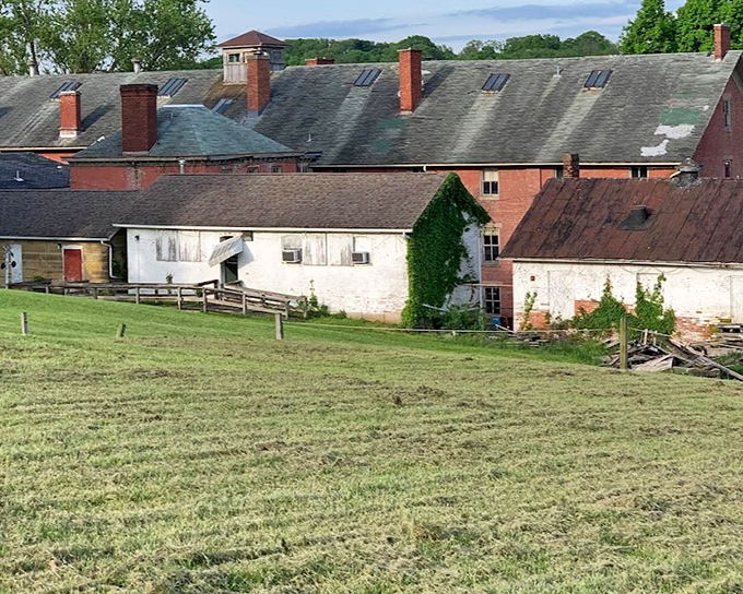 Outbuildings and grounds that once made the infirmary a self-contained community, isolated from the town it served yet integral to its social fabric.