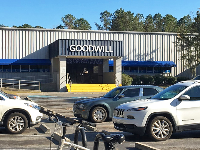 The unassuming exterior hides retail adventure within. Like a speakeasy for secondhand treasures, you need to know it's there.