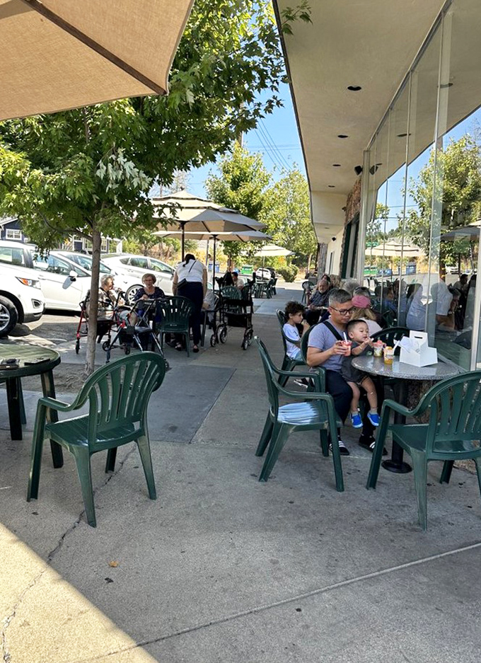 The outdoor patio at Gunther's is Sacramento's great equalizer &ndash; where families, first dates, and folks of all ages unite under the banner of ice cream.