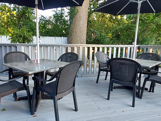 The outdoor seating area offers a breath of fresh air without sacrificing that classic Glass Lounge experience. Summer evenings were made for this.