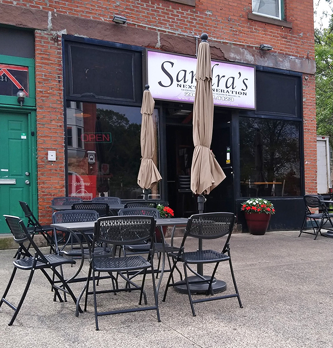 When weather permits, the sidewalk seating offers fresh air with your feast &ndash; urban dining with neighborhood charm.