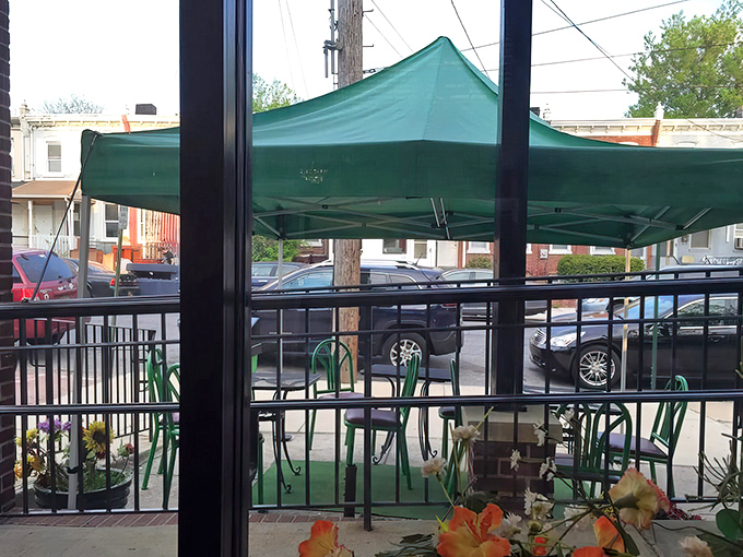 Outdoor seating where memories are made one crispy bite at a time. Some of life's best conversations happen over exceptional chicken.