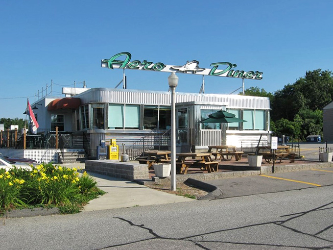 Summer at the Aero means outdoor seating with a side of sunshine. The picnic tables invite you to enjoy your breakfast with a vitamin D chaser.