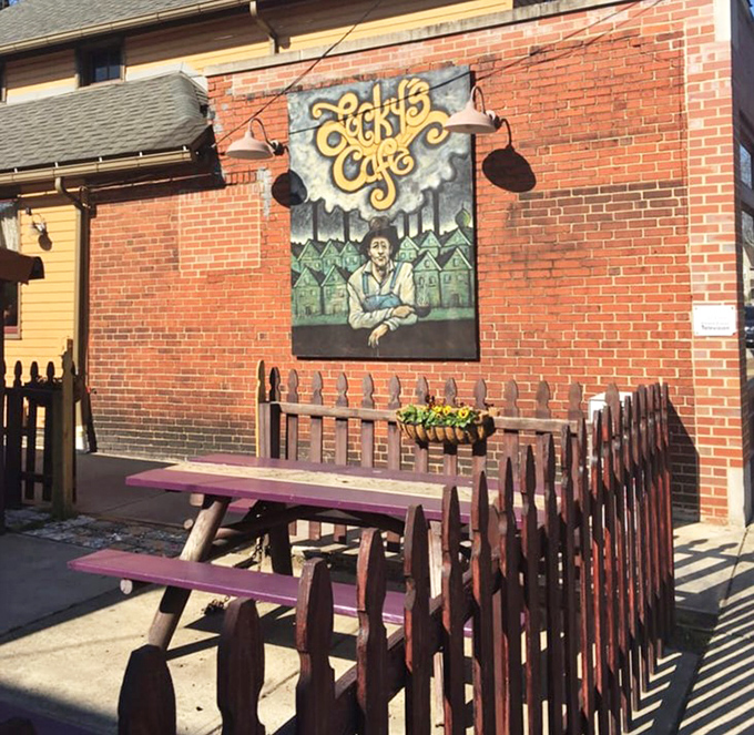 The outdoor picnic table offers a front-row seat to Tremont life, perfect for people-watching between bites of breakfast bliss.