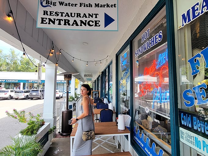 The outdoor seating area&mdash;where the Florida sunshine completes the perfect seafood equation. Simple pleasures are often the best.