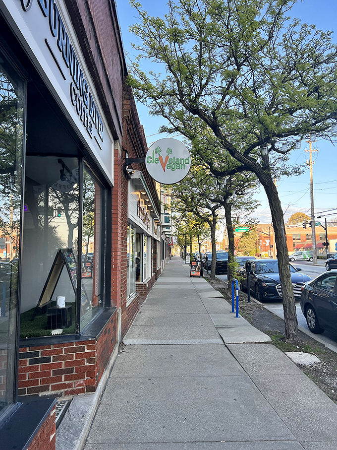 From the sidewalk, Cleveland Vegan blends into Lakewood's charming streetscape &ndash; an unassuming gem hiding in plain sight.