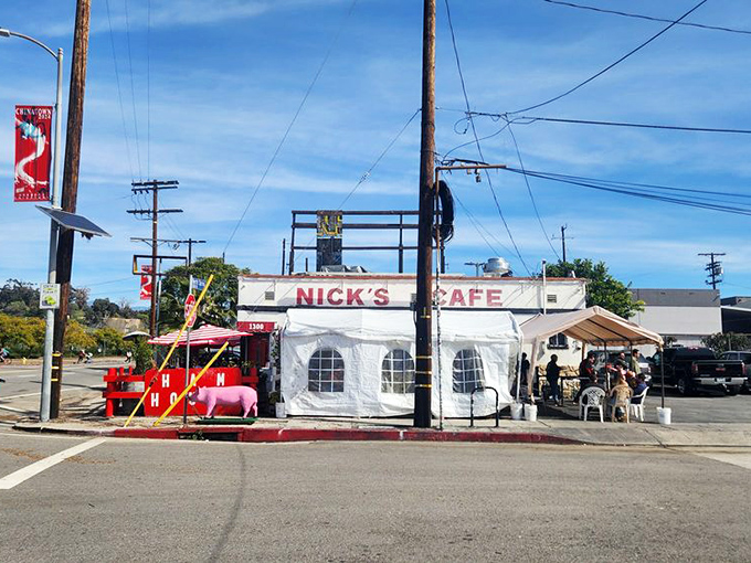 From the street, Nick's looks like a diner time capsule—the kind of place that anchors a neighborhood.
