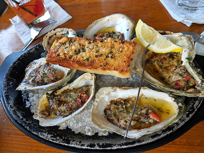 Oysters Rockefeller&mdash;where the ocean meets butter, herbs, and a touch of decadence. Seafood elevated to an art form.