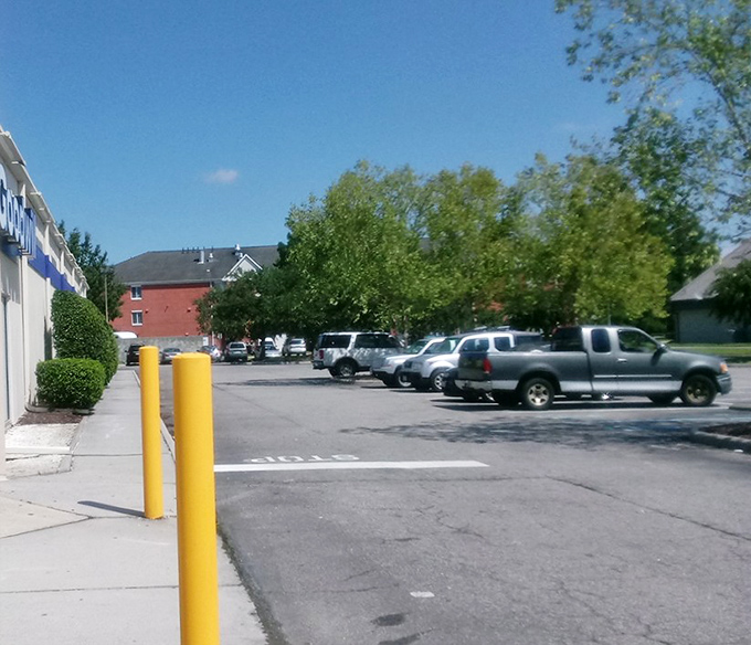 Spacious parking means your car has room for all those unexpected treasures you'll inevitably discover inside.