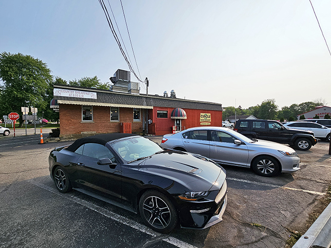 Even luxury cars make the pilgrimage to Circle Restaurant, proving good food transcends all socioeconomic boundaries.