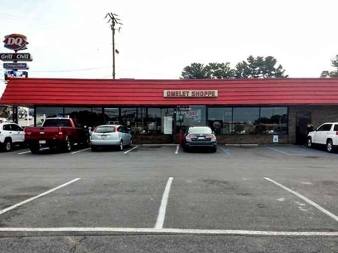 The packed parking lot tells you everything you need to know – locals vote with their car keys, and they've elected this spot breakfast champion.