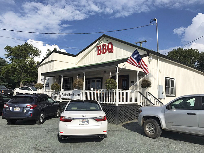 License plates from across the Commonwealth fill the parking lot &ndash; proof that people will drive remarkable distances for remarkable barbecue.
