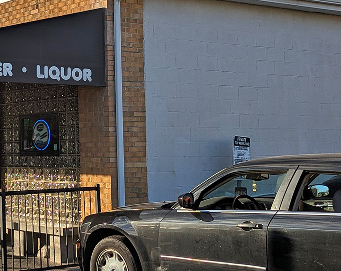 Even cars seem to know where the good food is. This parking spot might be worth more than downtown real estate.