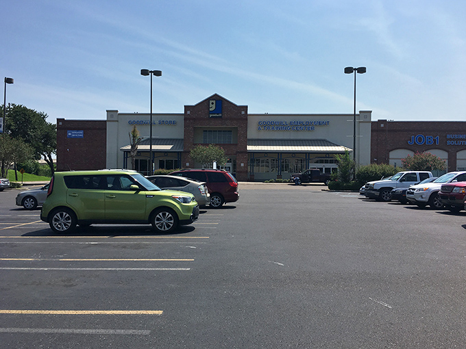 The parking lot: first stop on your treasure hunt journey. Each departing car loaded with finds makes room for the next bargain adventurer.