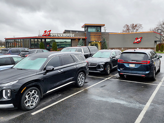 A packed parking lot tells the real story &ndash; when locals vote with their vehicles, you know you've found the genuine article.