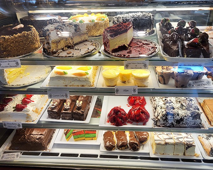 A dessert case that doesn't just offer options &ndash; it presents life-altering decisions that will haunt you until your next visit.