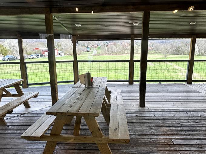 A screened porch that brings the outdoors in while keeping the bugs out&mdash;genius level hospitality with a view to match.