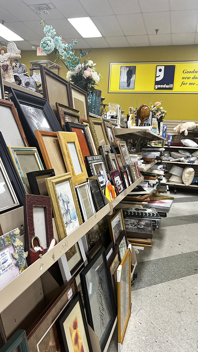 Picture frame alley offers endless possibilities for displaying family photos or creating that gallery wall you've been pinning on Pinterest for years.