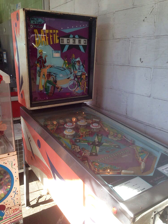 This vintage pinball machine has seen more Pennsylvania thumbs than a local politician on election day. A perfect pre-burger entertainment option.