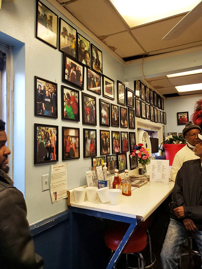 Family portraits line the walls, telling stories of a place that's become part of Louisville's soul food heritage.