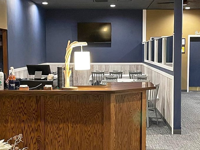 The host stand: first stop on your journey to Wisconsin supper club bliss.